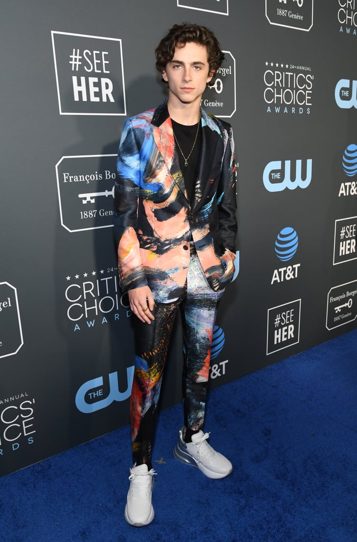 Timothee Chalamet at the 2019 Critics' Choice Awards | Critics' Choice ...