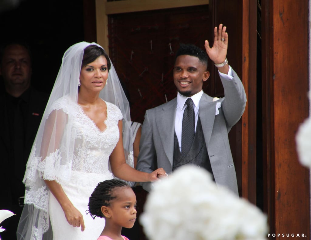 Samuel Eto'o's Wife Georgette Tra Lou's Wedding Dress | POPSUGAR Fashion
