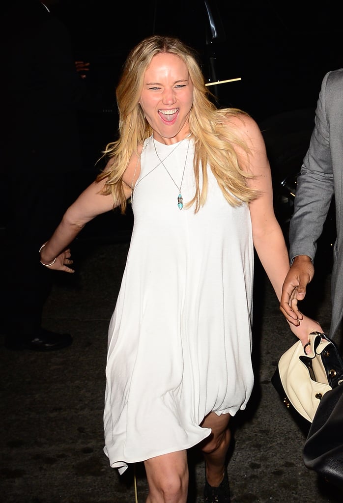 Jennifer Lawrence Messes With Paparazzi | POPSUGAR Celebrity