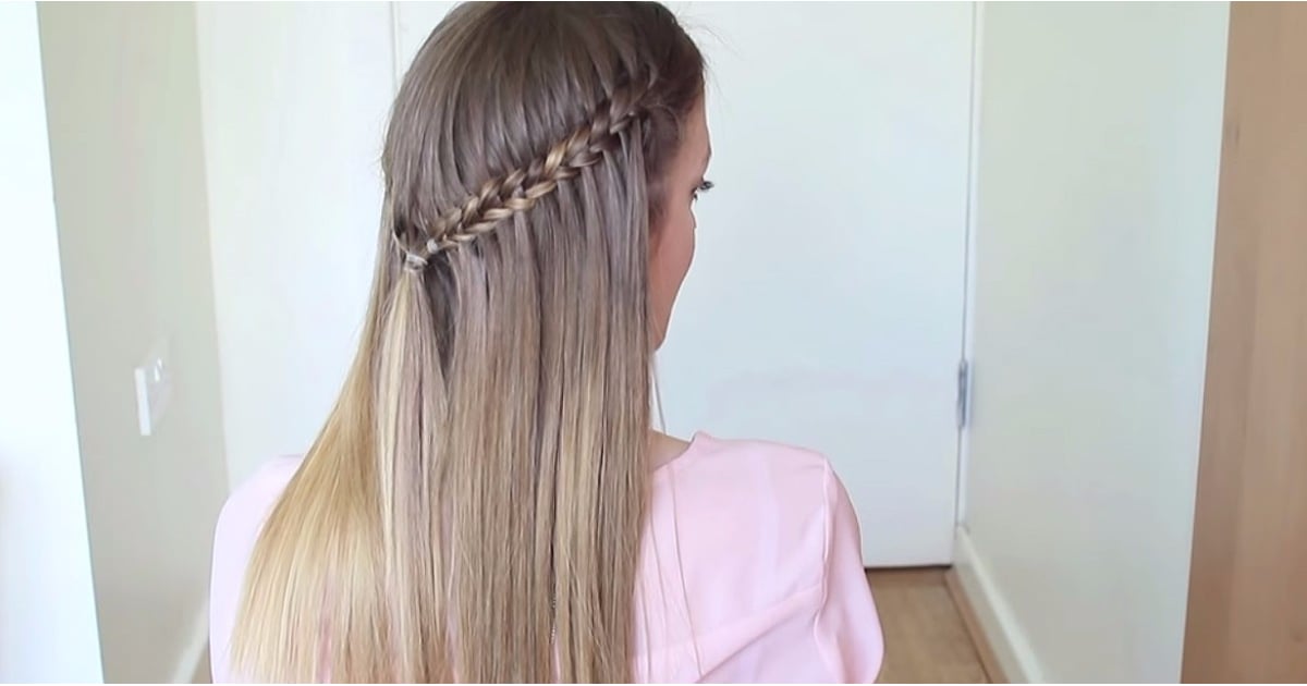 How to Do a Scissor Waterfall Braid | POPSUGAR Beauty