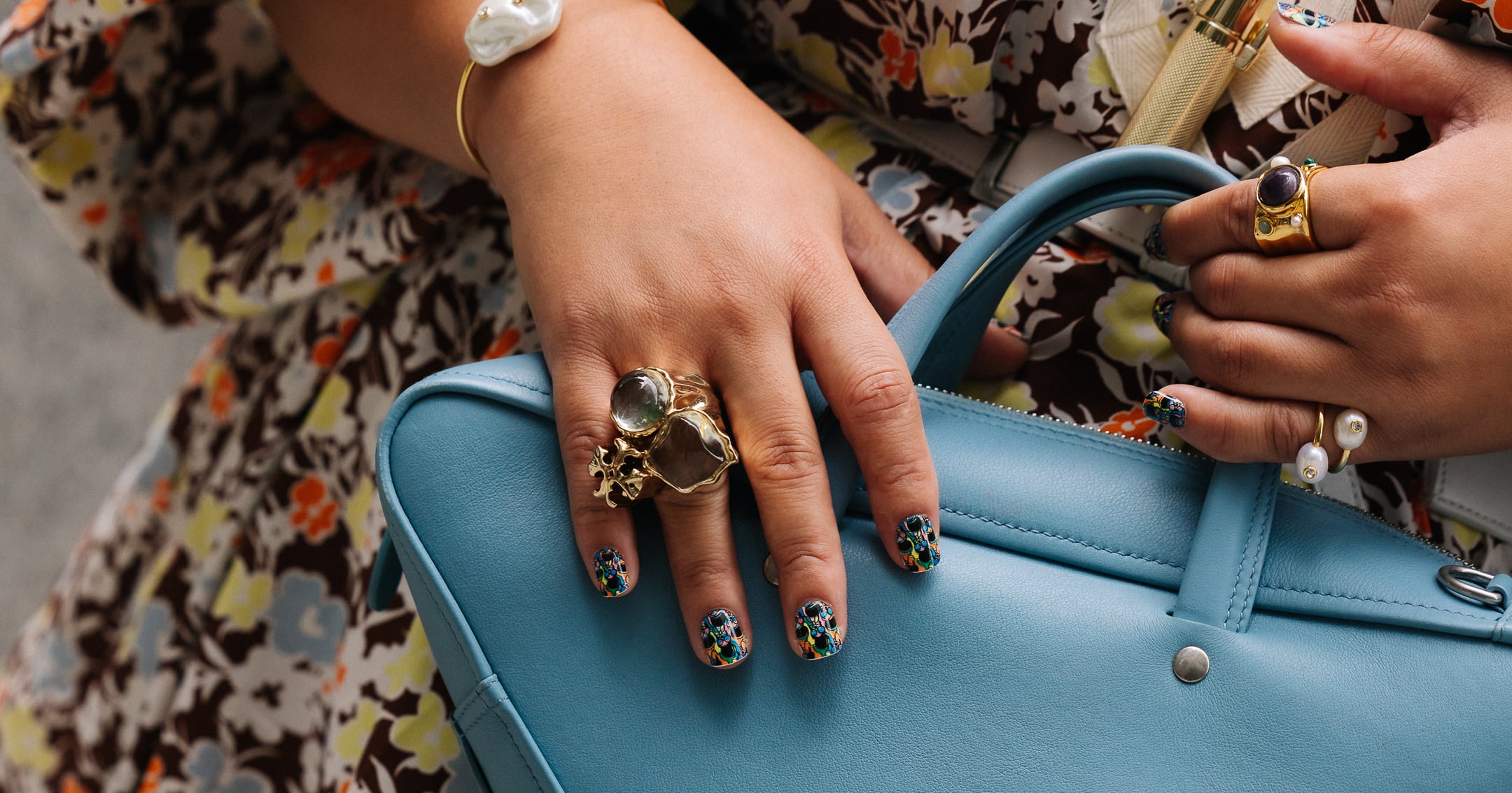 Wallpaper Nails at New York Fashion Week | PS Beauty