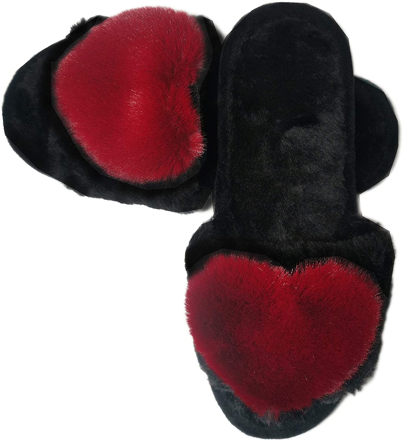 Amazon Heart-Shaped Fuzzy Slippers | PS Smart Living