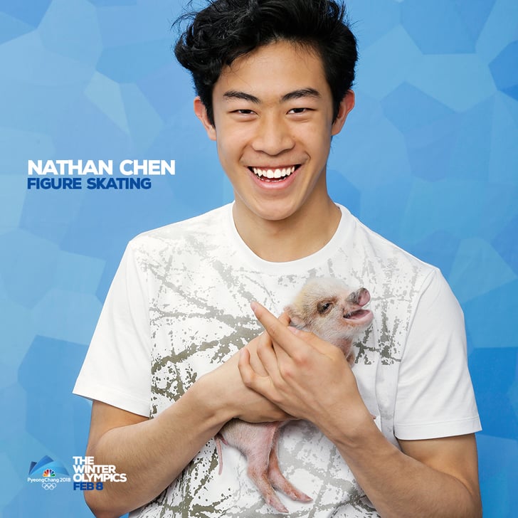 Nathan Chen | Winter Olympians With Puppies | POPSUGAR Fitness ...