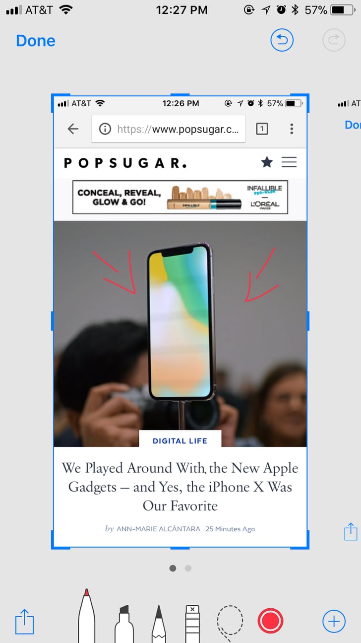 Undo and redo any actions. | How Do I Use Screenshots in iOS 11 ...