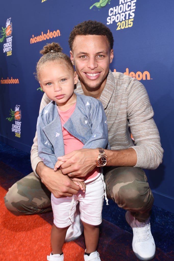 Stephen and Riley Curry at Kids' Choice Sports Awards 2015 | POPSUGAR ...