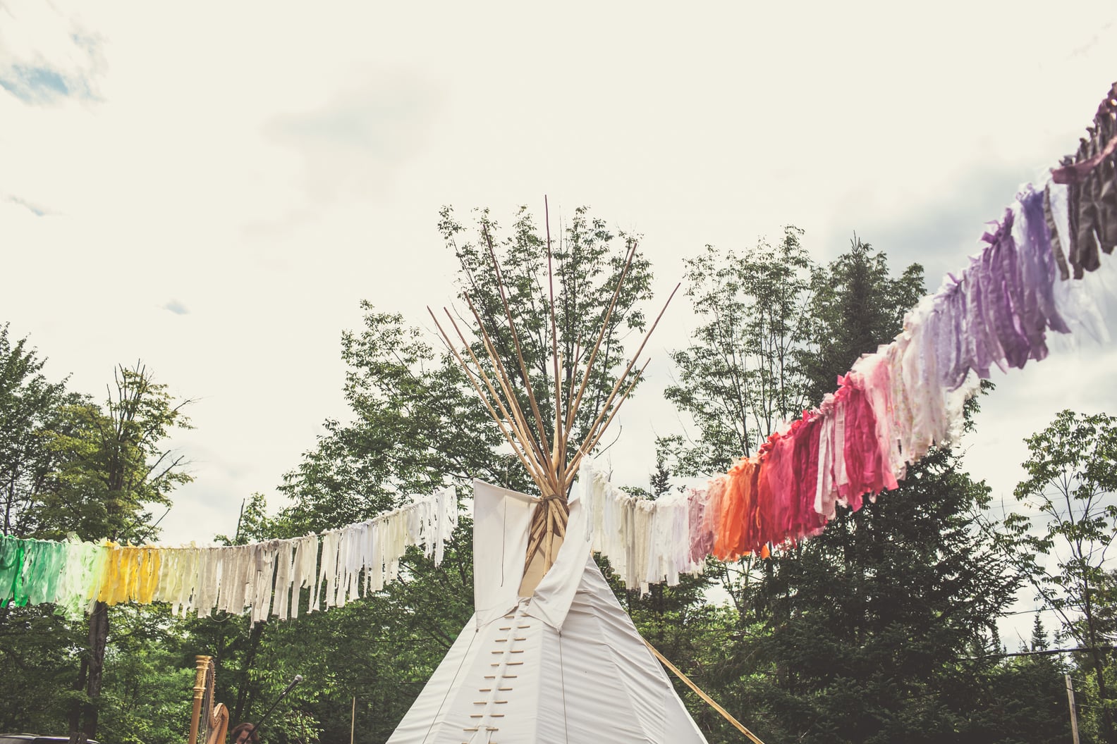 Forest Wedding With Tepee and Owl | PS Love