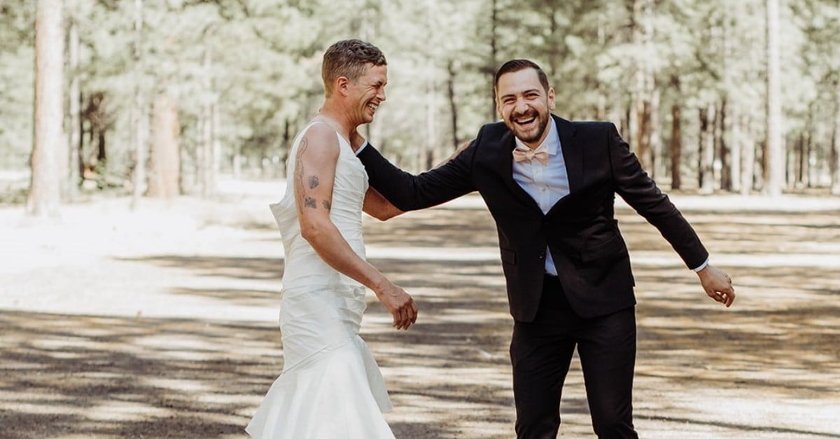 Bride Sends Brother to Her First Look in a Wedding Dress | PS Family