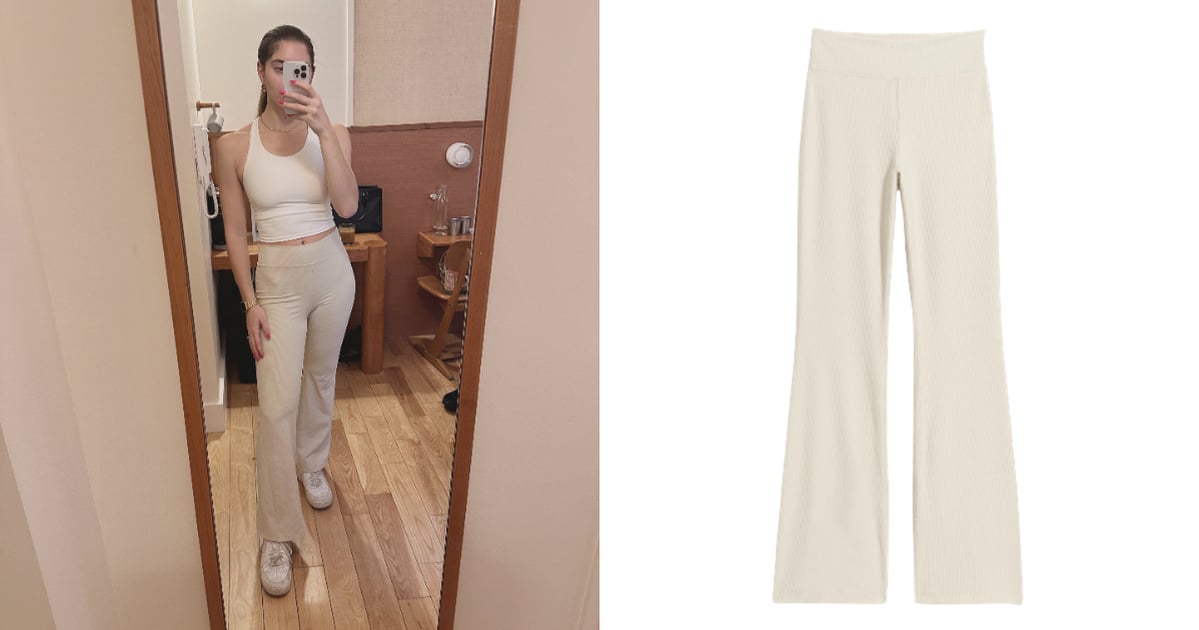 Old Navy PowerSoft Rib-Knit Flare Pants | Editor Review | PS Fitness