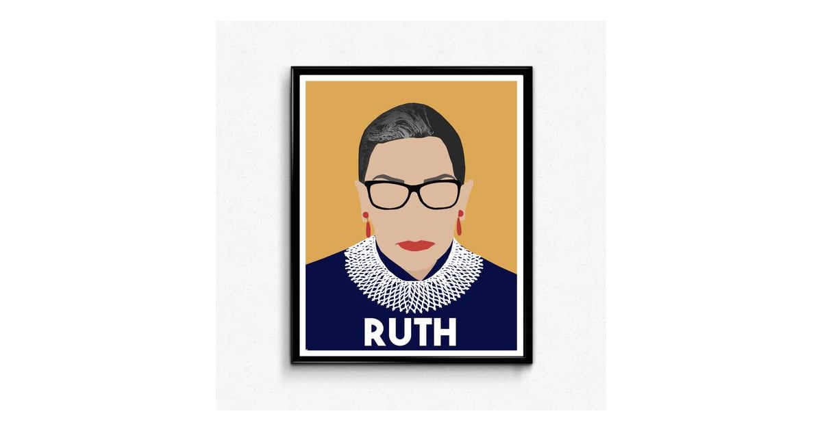 Ruth Bader Ginsburg Feminist Poster | Famous Women in History Gifts ...