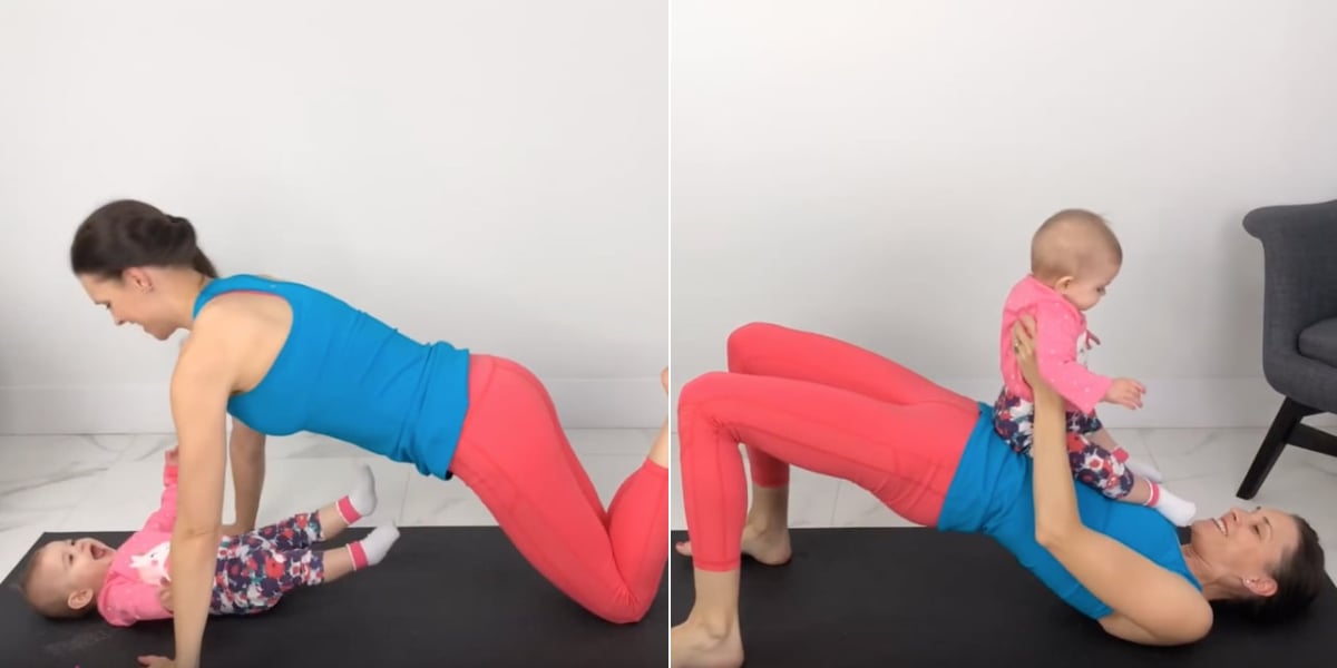 Watch This Mom and Adorable Baby Work Out to "Baby Shark" | PS Fitness