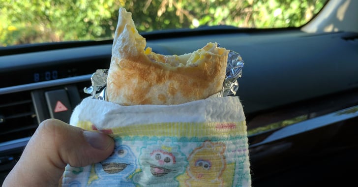 Dad Wraps His Breakfast Burrito in a Diaper | POPSUGAR Family