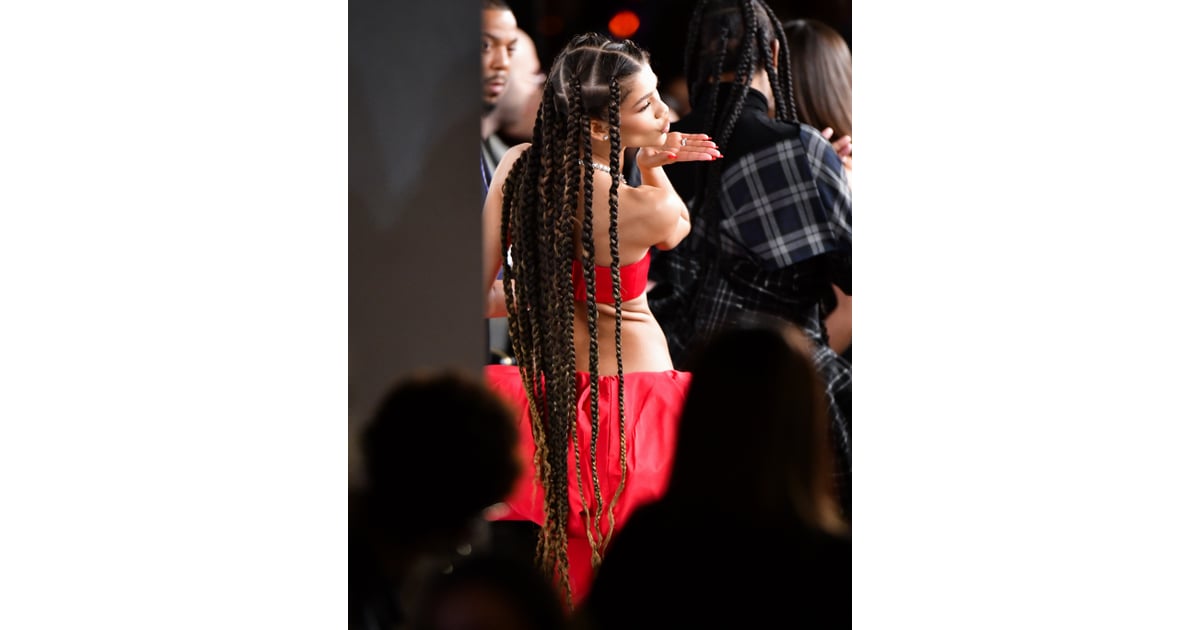 Zendaya Debuted Jumbo Box Braids At The Cfda Awards Popsugar Beauty