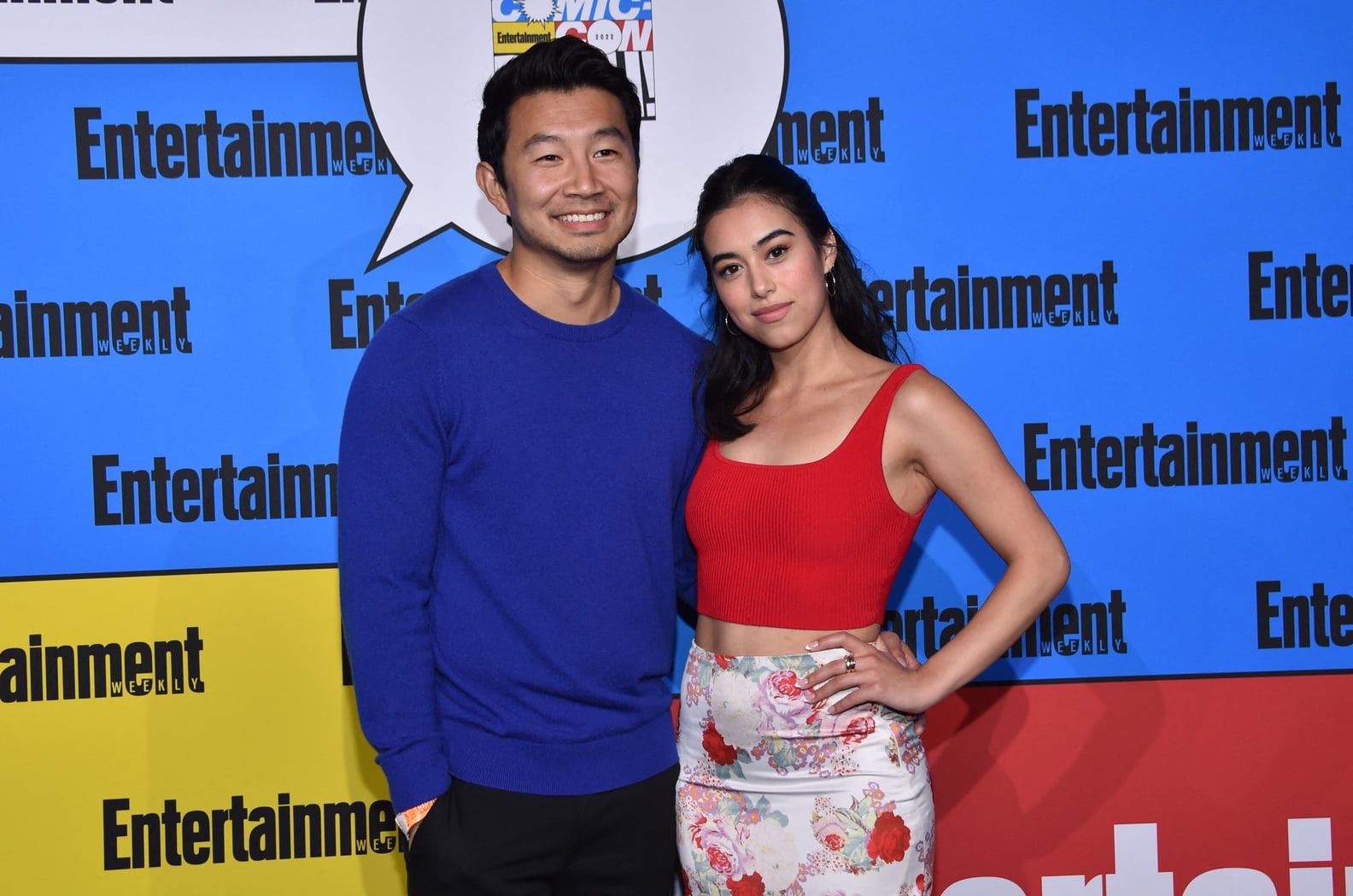 Simu Liu and Jade Bender at Comic-Con 2022 | PS Celebrity