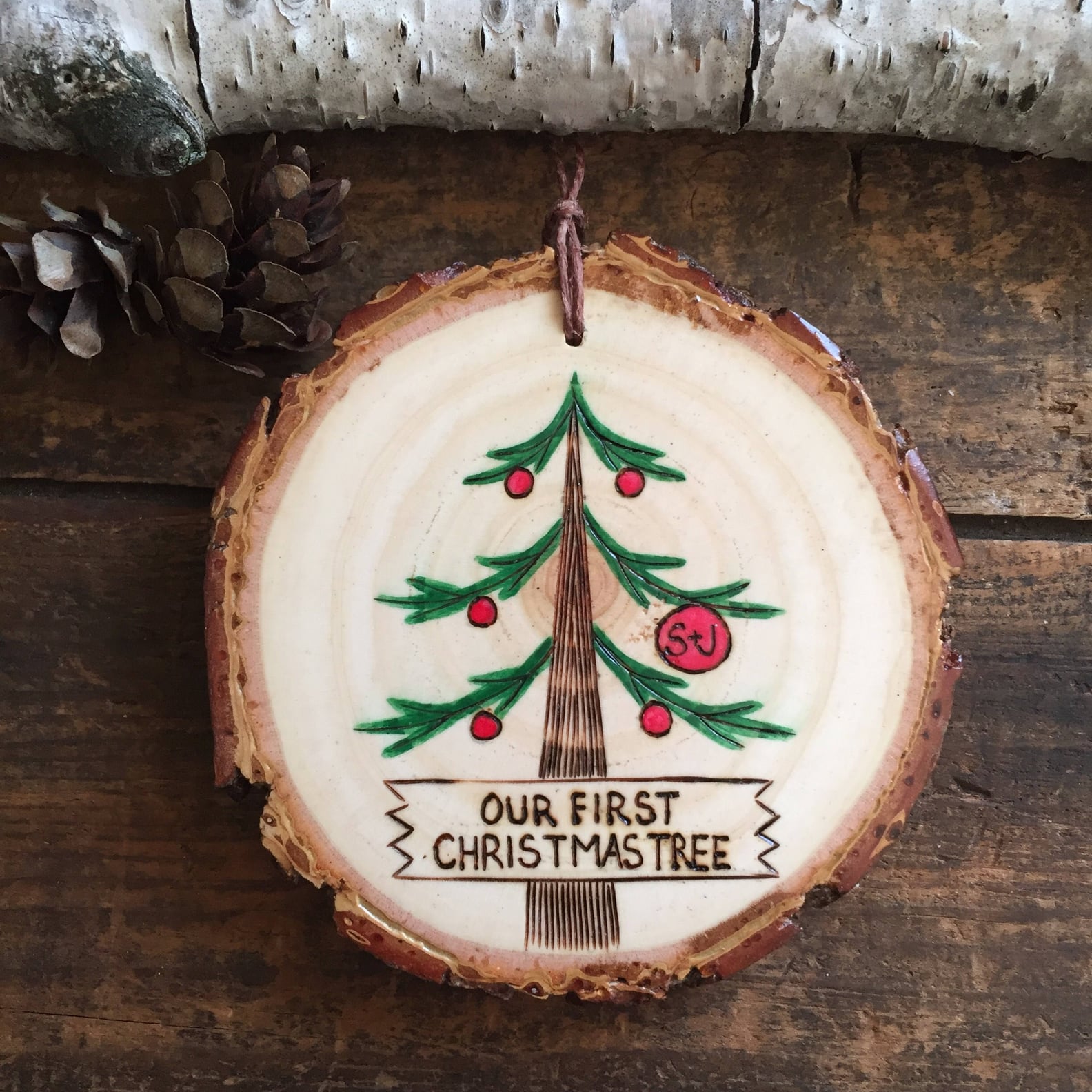 Christmas Tree Stump Homemade Ornaments | PS Family