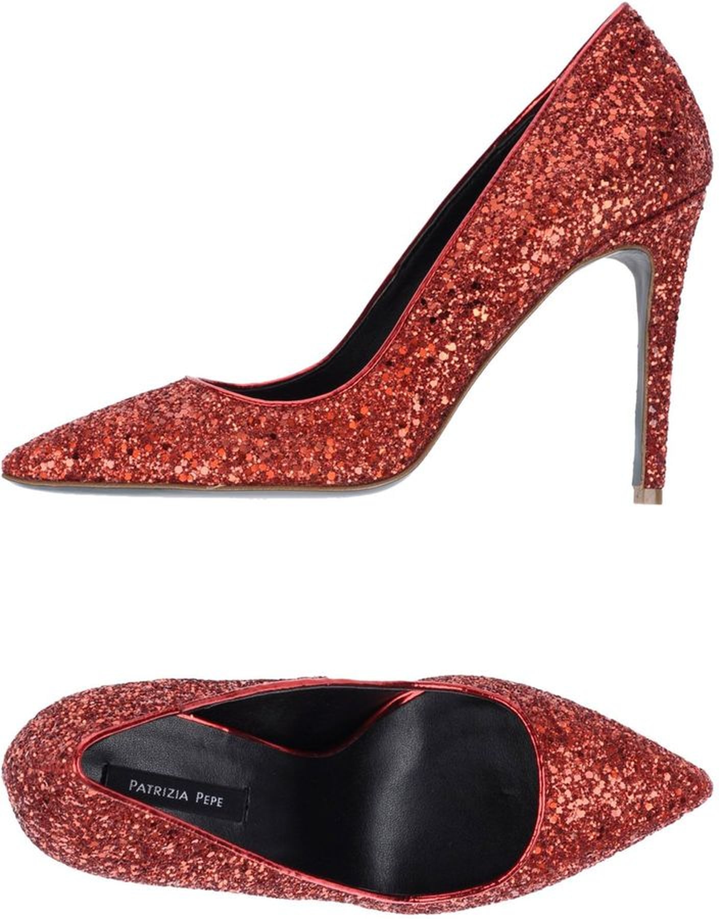 Victoria Beckham Red Glitter Pumps | PS Fashion