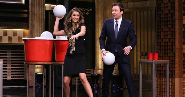 Nina Dobrev on Late Night With Jimmy Fallon 2014 | POPSUGAR Celebrity