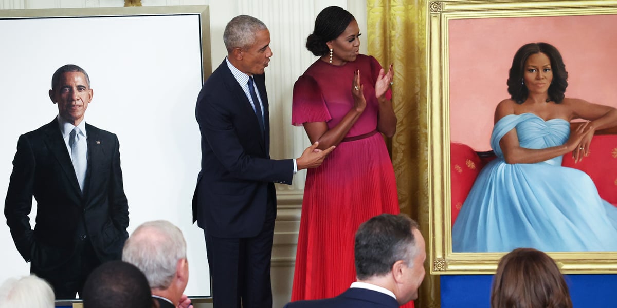 Barack and Michelle Obama's Official White House Portraits | PS Celebrity