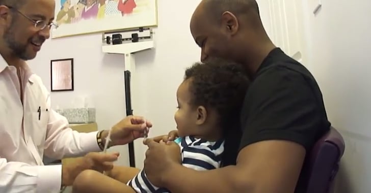 Doctor Makes Baby Laugh During Shots | POPSUGAR Family
