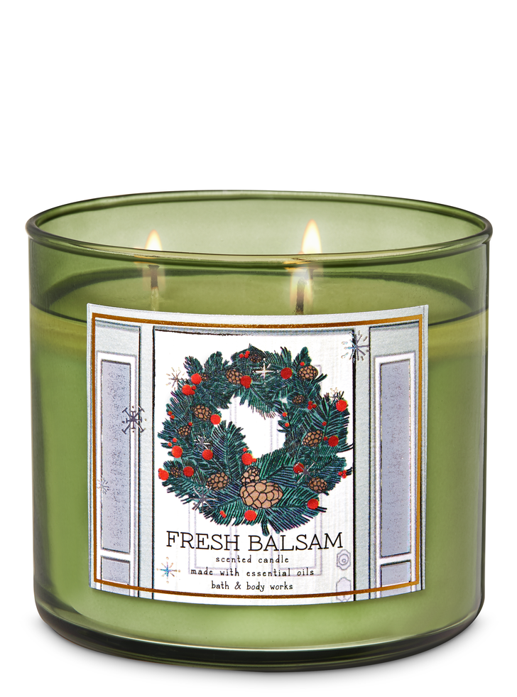 Bath And Body Workss Fresh Balsam Candle Bath And Body Works New