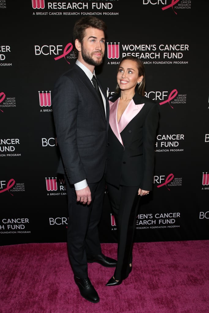 Miley Cyrus Liam Hemsworth at Cancer Research Fund Gala 2019 | POPSUGAR ...