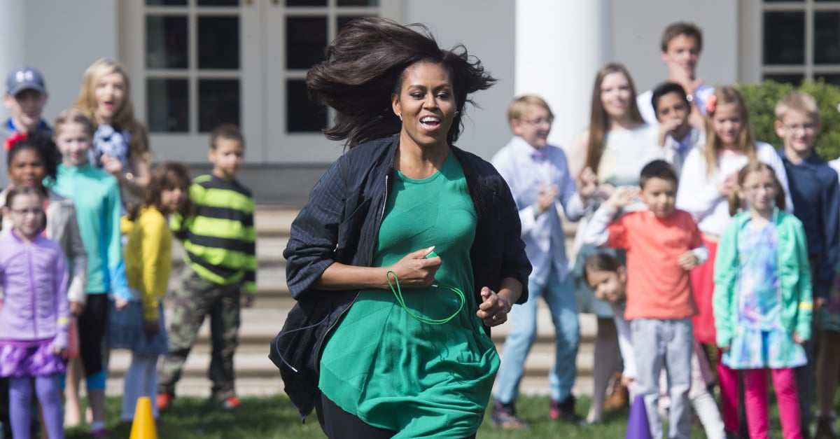Michelle Obama Wearing Converse Sneakers | POPSUGAR Fashion
