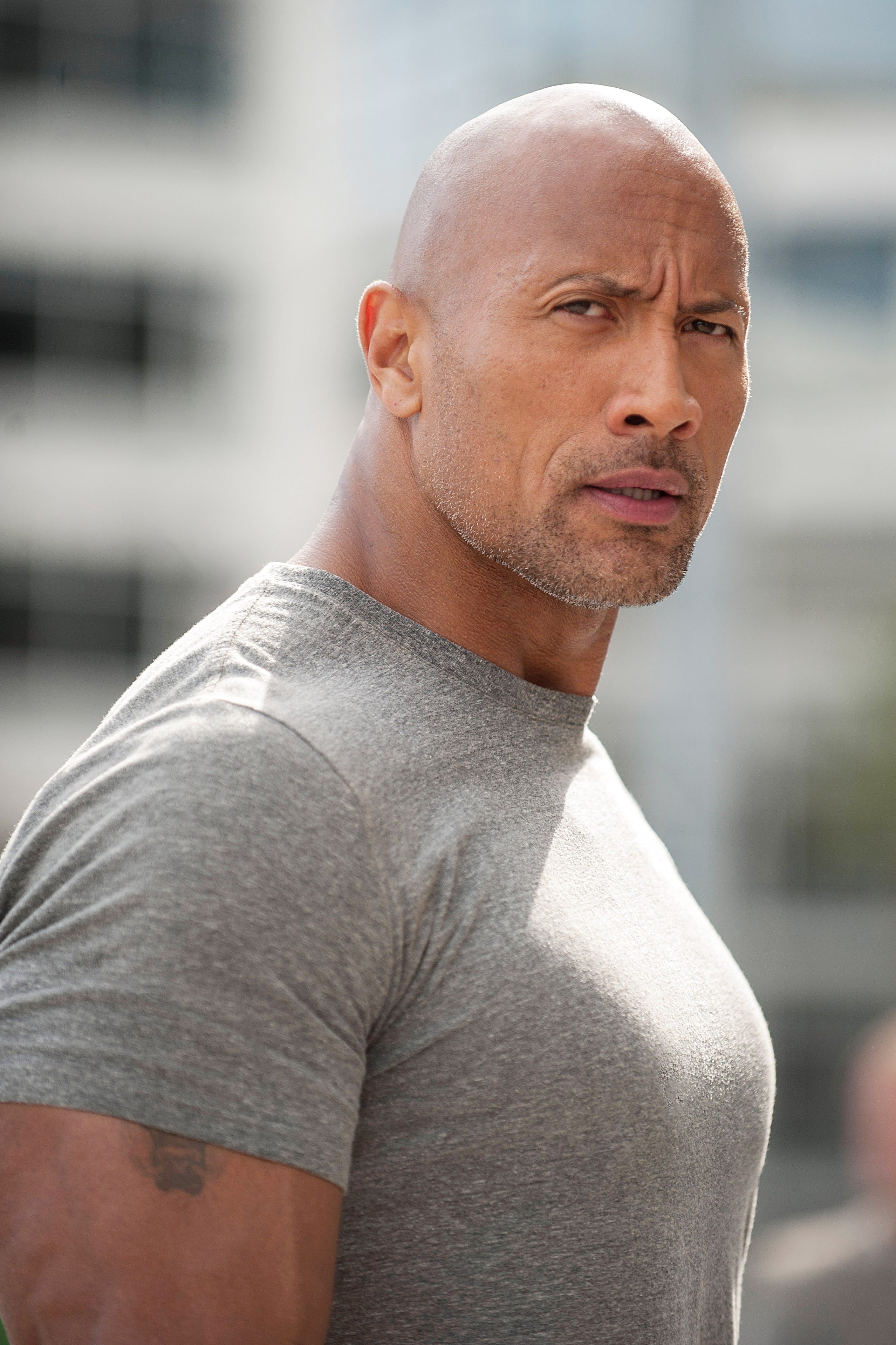 The Rock With His Shirt Off
