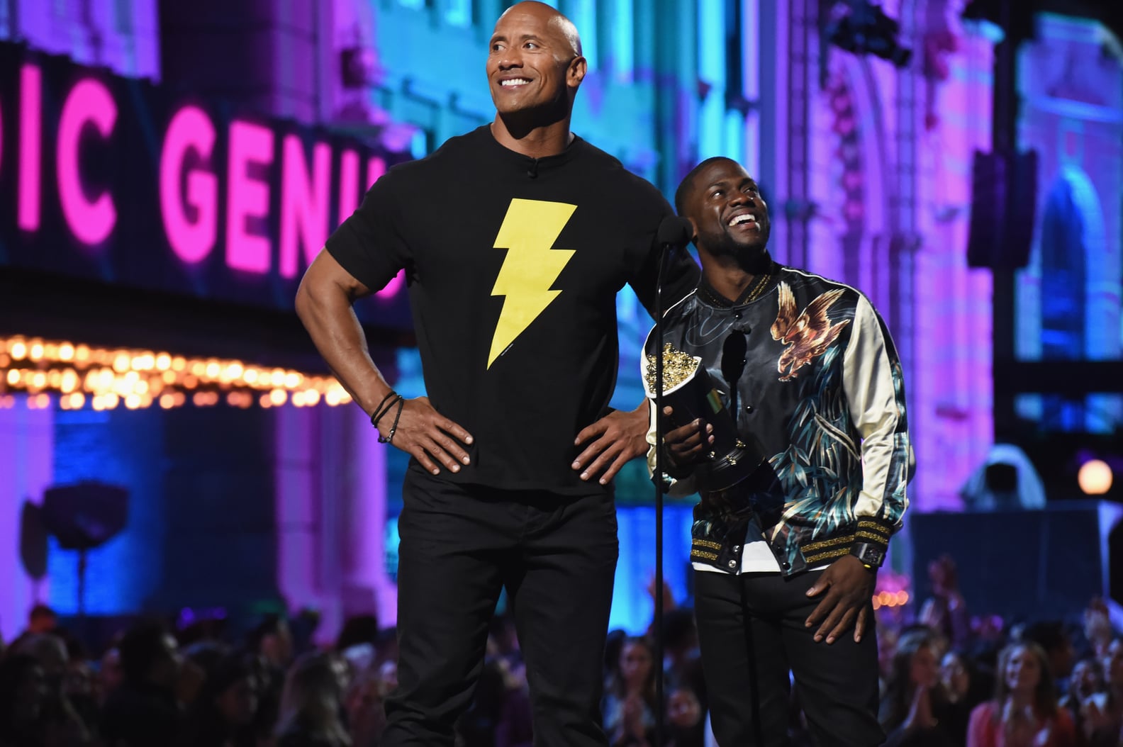 Dwayne Johnson and Kevin Hart Funny Moments | PS Celebrity