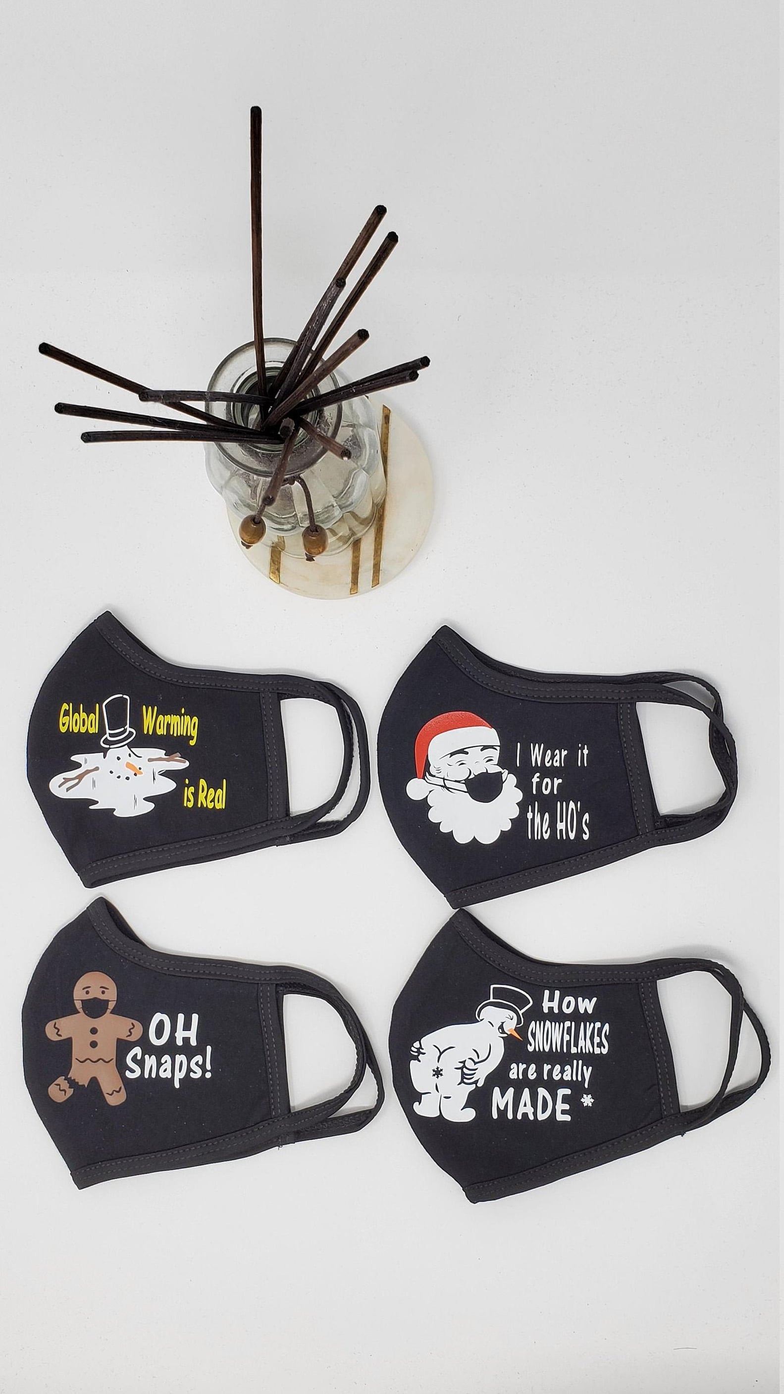 Christmas-Themed Fabric Face Masks | PS Smart Living