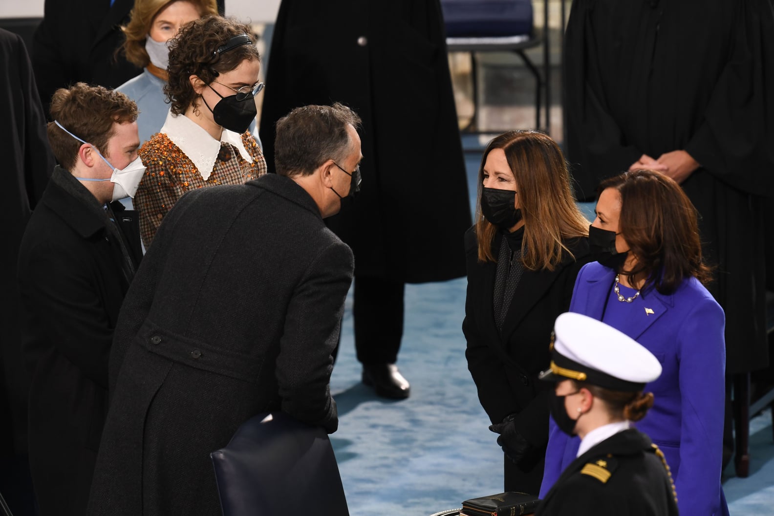 Ella Emhoff's Embellished Miu Miu Coat on Inauguration Day | PS Fashion