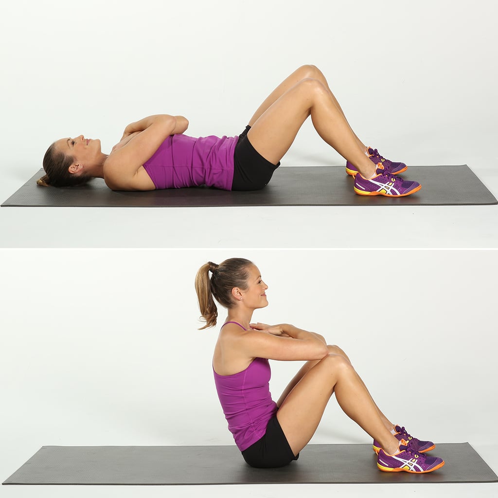 Core Full Sit Ups Body Weight Exercises POPSUGAR Fitness Photo 15