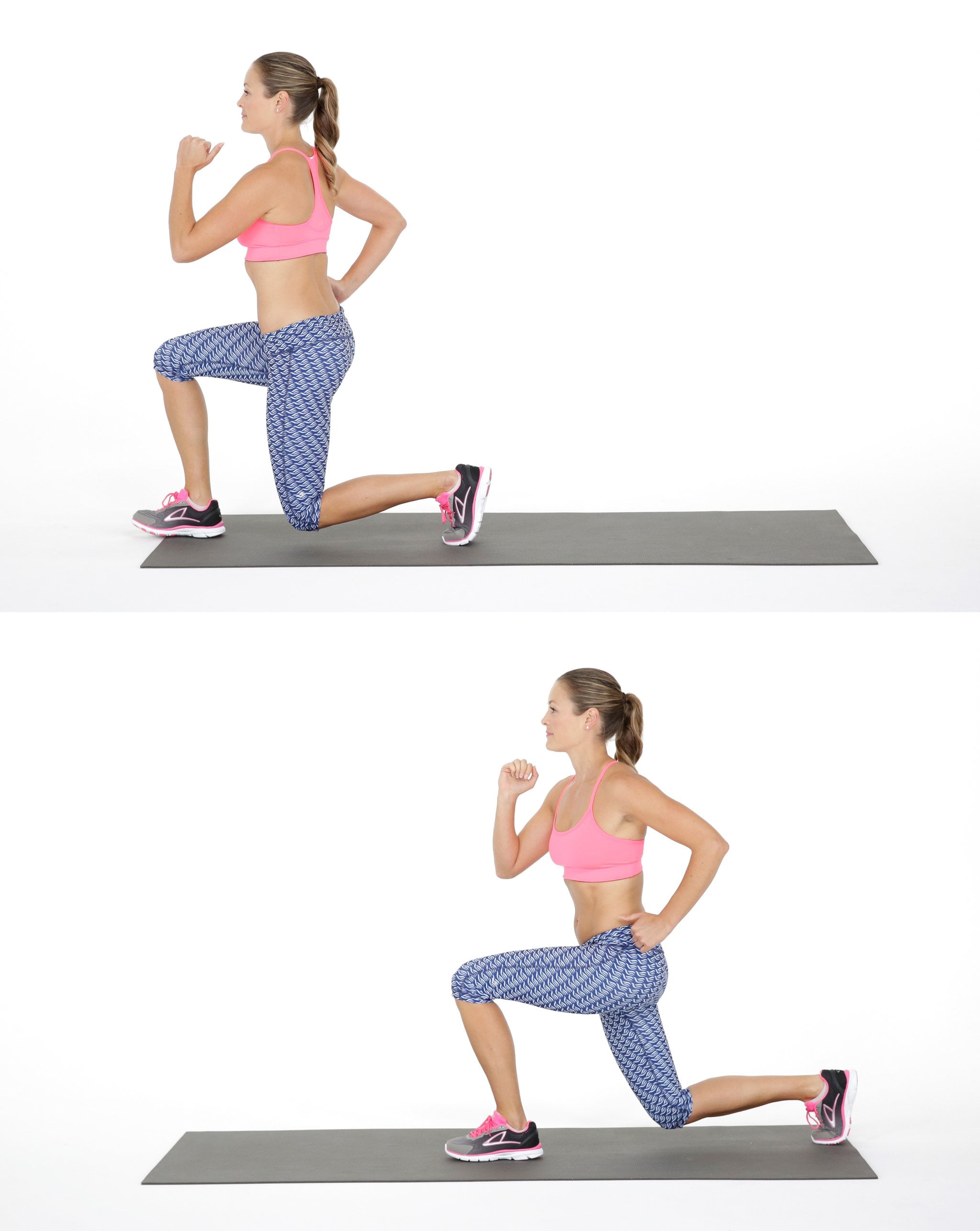 forward and side lunges exercise
