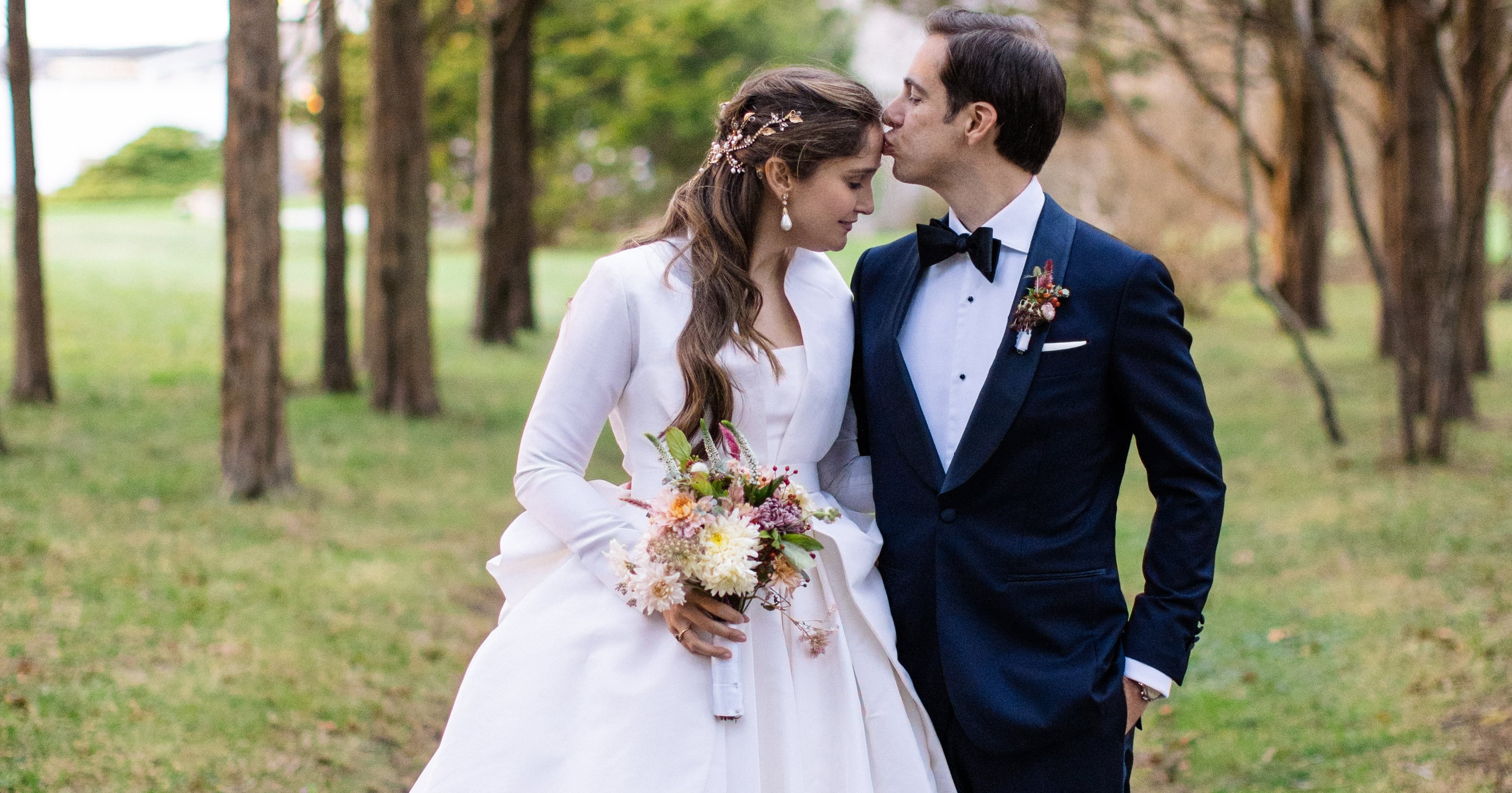 Shoe Designer Sarah Flint Reem Acra Wedding Dress and Heels | PS Fashion