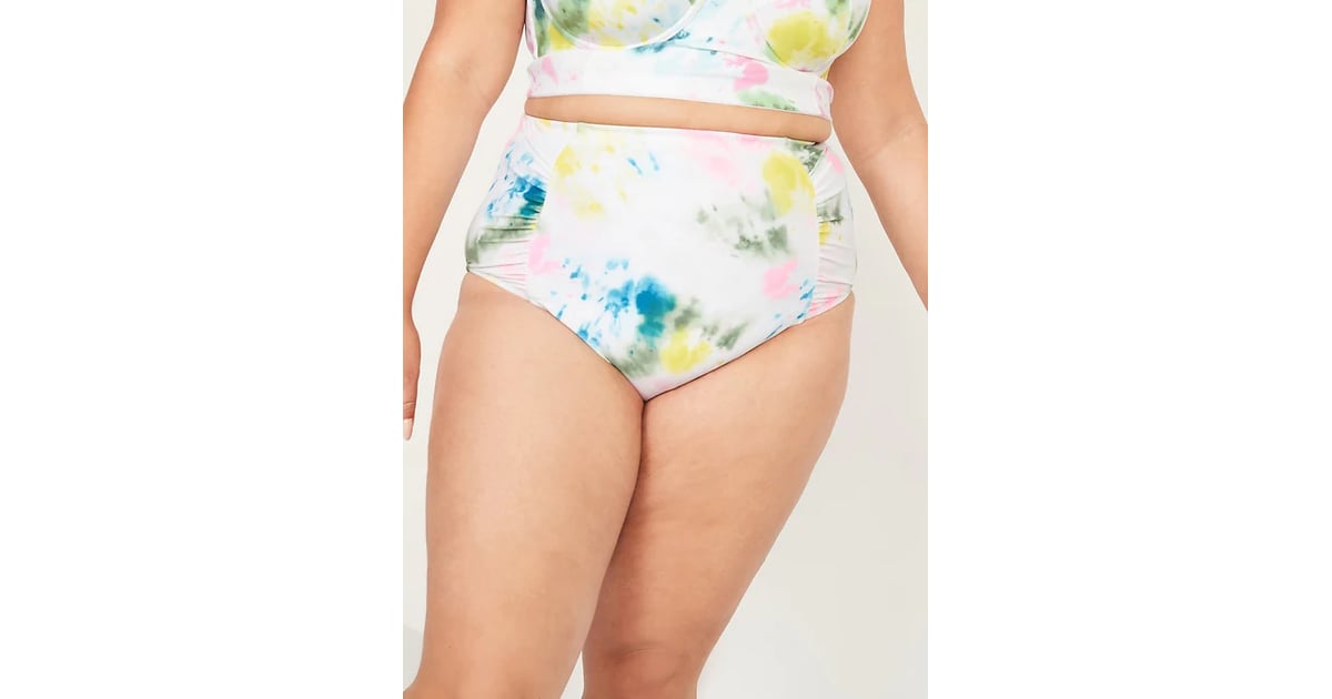 Old Navy High Waisted Secret Slim Ruched Plus Size Swim Bottoms Best