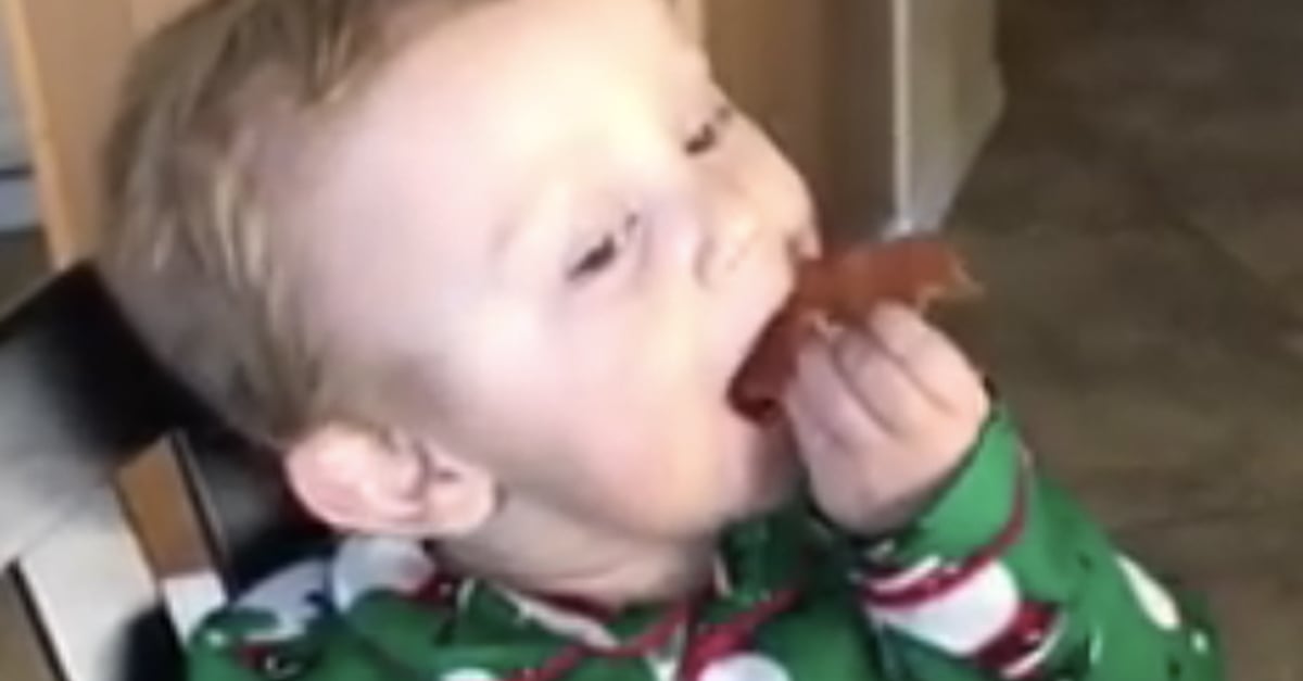 Funny Little Boy Trying Bacon For the First Time | PS Family