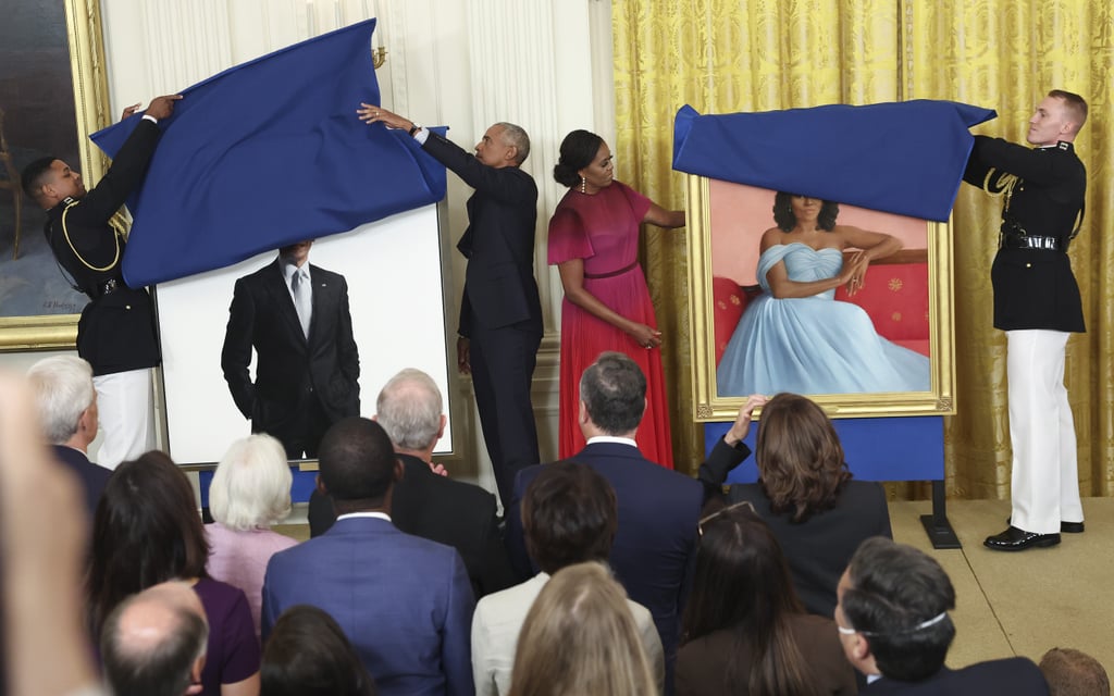 Barack and Michelle Obama's Official White House Portraits | POPSUGAR ...