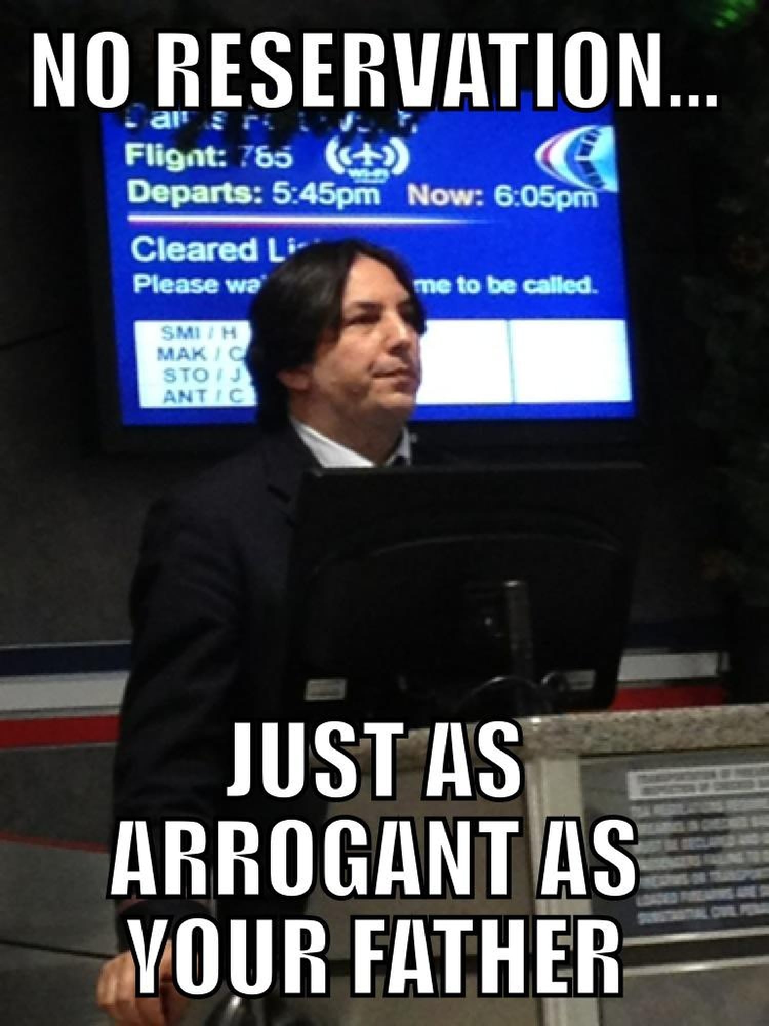 American Airlines Gate Agent Who Looks Like Severus Snape | PS Tech