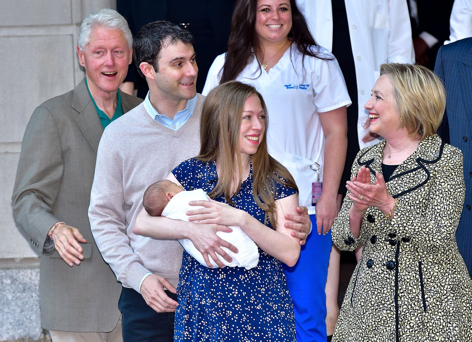 Chelsea Clinton Leaving the Hospital With Her Baby 2016 | PS Celebrity