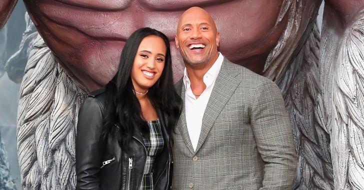 Dwayne Johnson and His Family at Rampage Premiere 2018 | POPSUGAR Celebrity