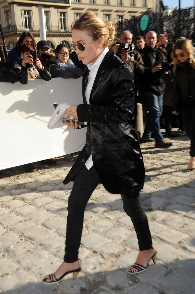 Mary-Kate Olsen Engagement Ring at Louis Vuitton Show | POPSUGAR Celebrity