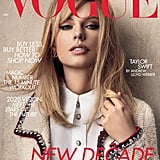 Taylor Swift's Side Bangs on British Vogue Cover January | POPSUGAR Beauty