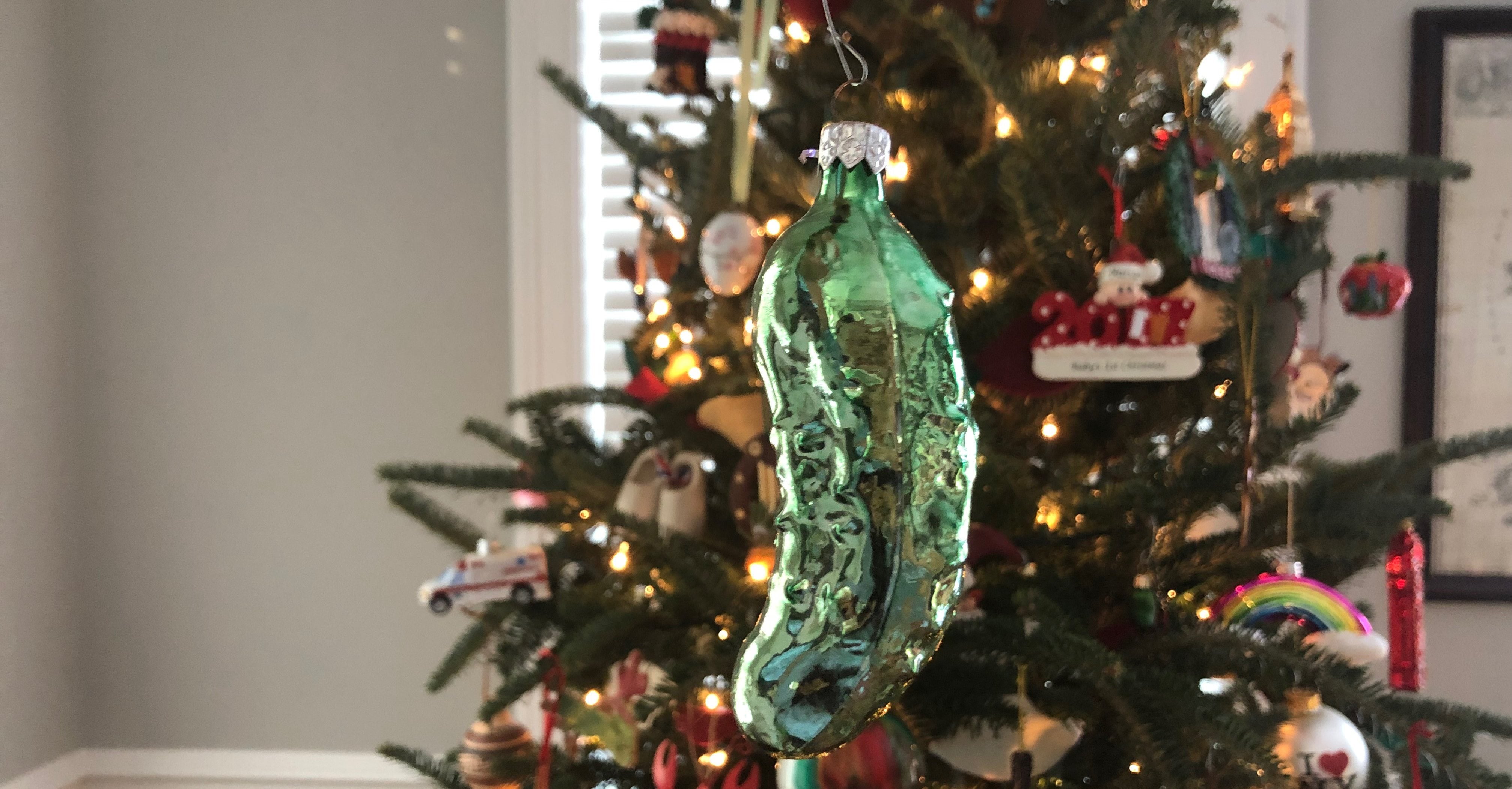 Pickle Christmas Tree Ornament Tradition | PS Family