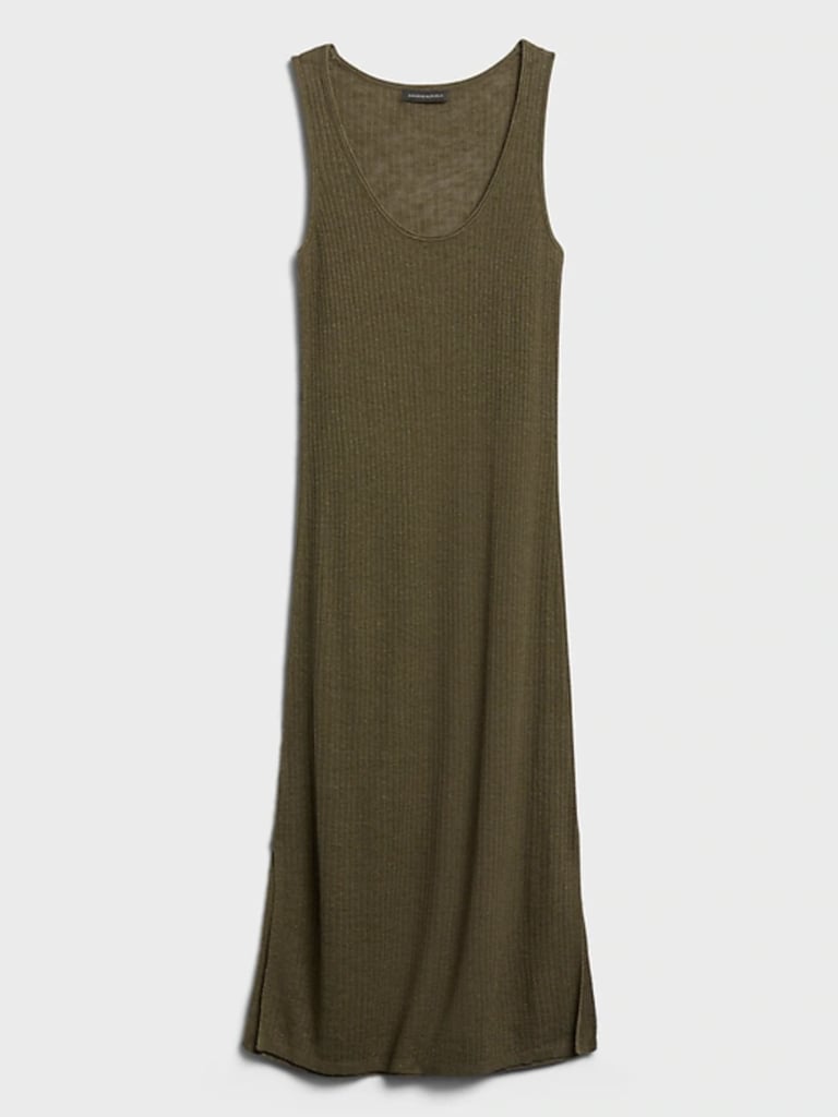 How to Wear a Ribbed Midi Tank Dress | POPSUGAR Fashion