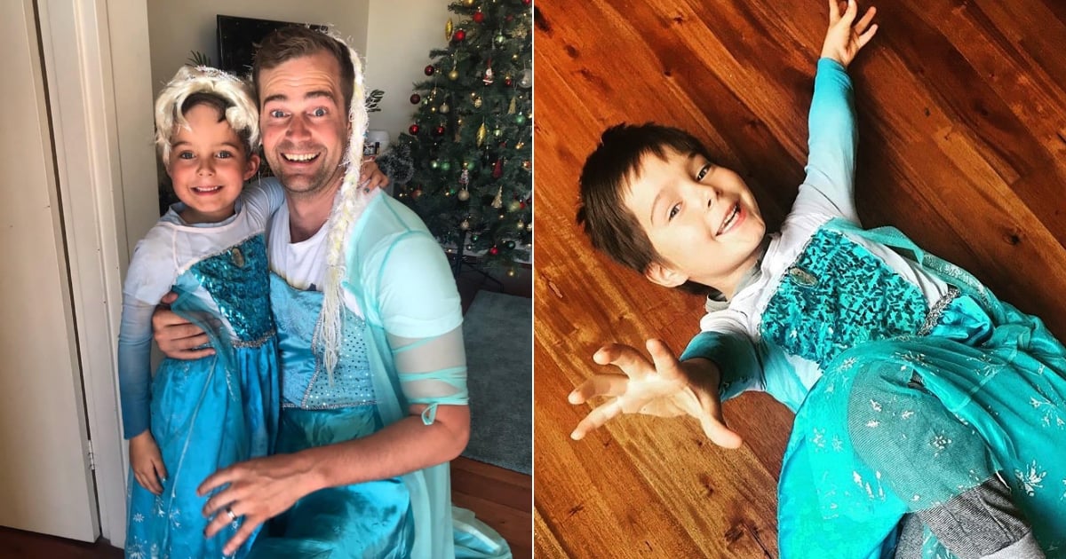 Dad Dresses Up Like Frozen's Elsa to Support His Son | PS Family