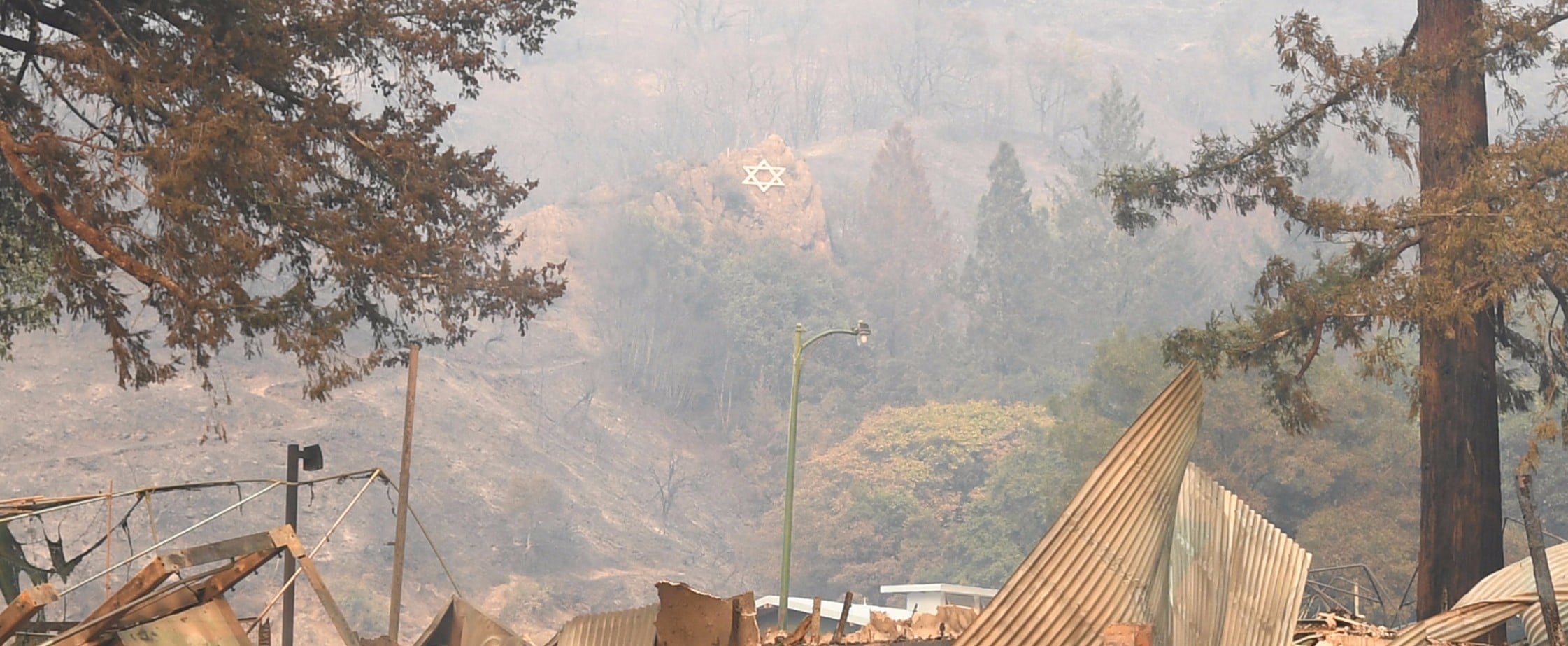 Photo of Star of David Surviving Northern California Fires | PS News