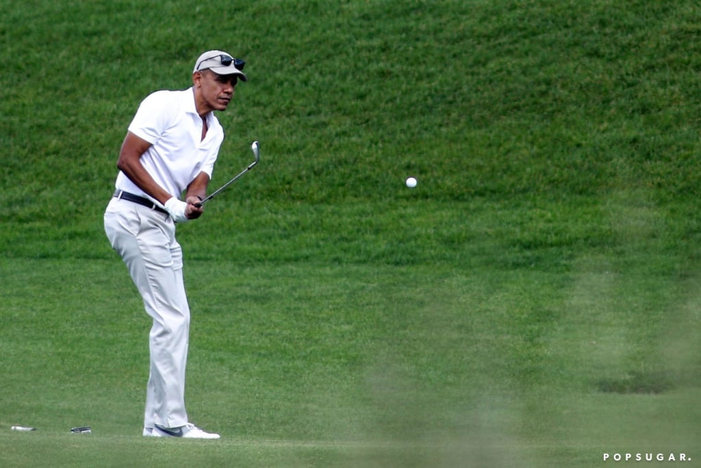 Barack Obama Golfing in Italy May 2017 | POPSUGAR Celebrity