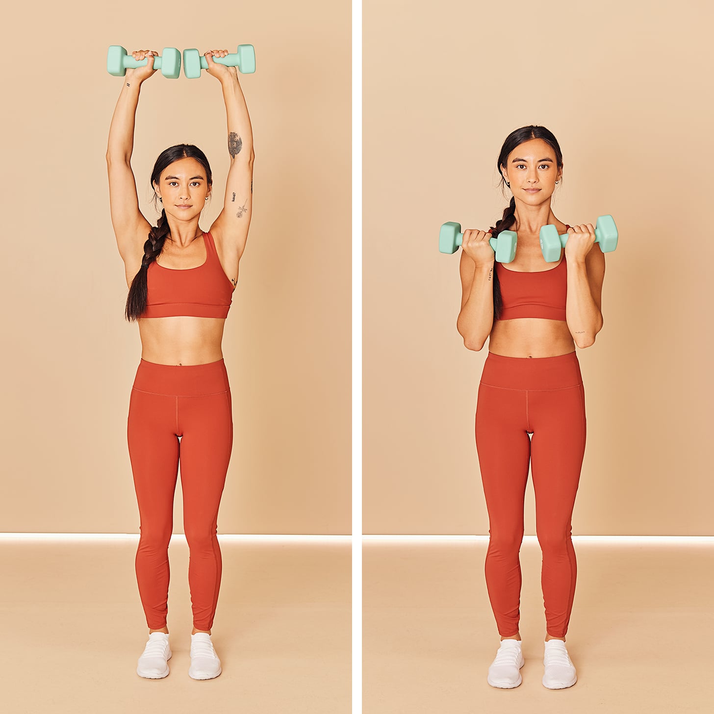 curl and press exercise