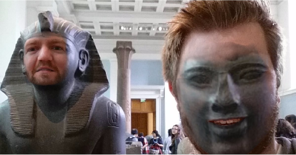 Man Face Swaps at the Museum | POPSUGAR Tech