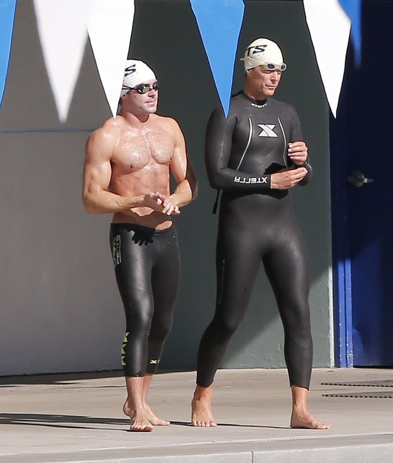 Zac Efron Taking a Swimming Class in LA Pictures | PS Celebrity