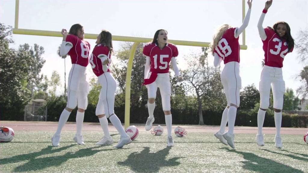 Victoria's Secret Models Play Football | POPSUGAR Fashion