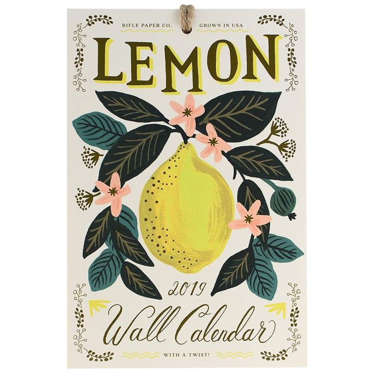 Rifle Paper Lemon Wall Calendar 2019 | Last-Minute Gifts 2018 ...